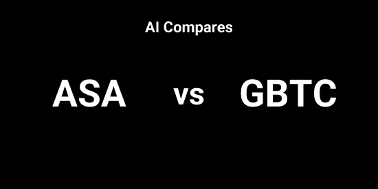 ASA vs GBTC - Comparison tool | Tickeron