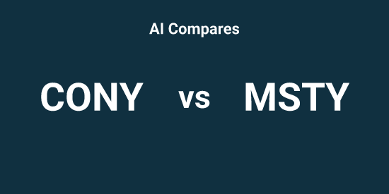 CONY vs MSTY - Comparison tool | Tickeron