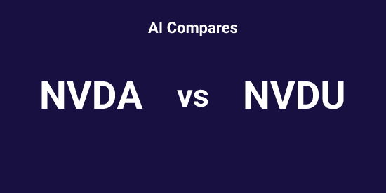 NVDA vs NVDU - Comparison tool | Tickeron